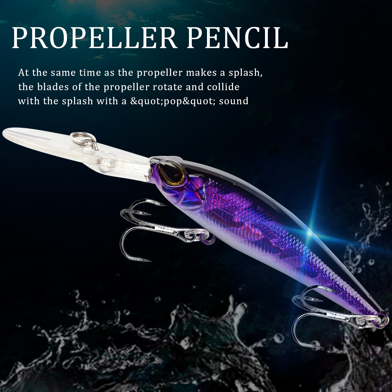 Scuba Luya False Bait Mino Float Slow Sinking Deep Dive Freshwater Man ...